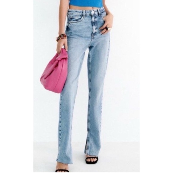 Zara | Jeans | Zara Split Hem Jeans | Poshmark